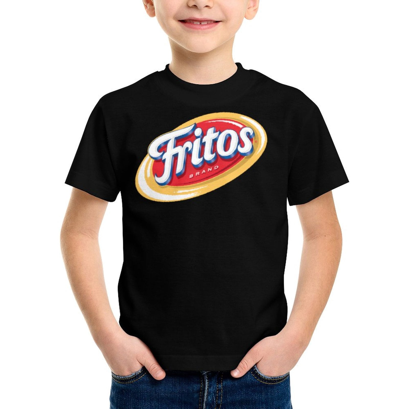 Fritos T-Shirt for Boys Girls, Kids Novelty Crew Neck Tops, Lightweight ...