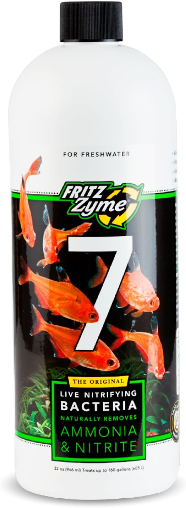 Fritz Aquatics FritzZyme 7 Live Nitrifying Bacteria Naturally Removes ...