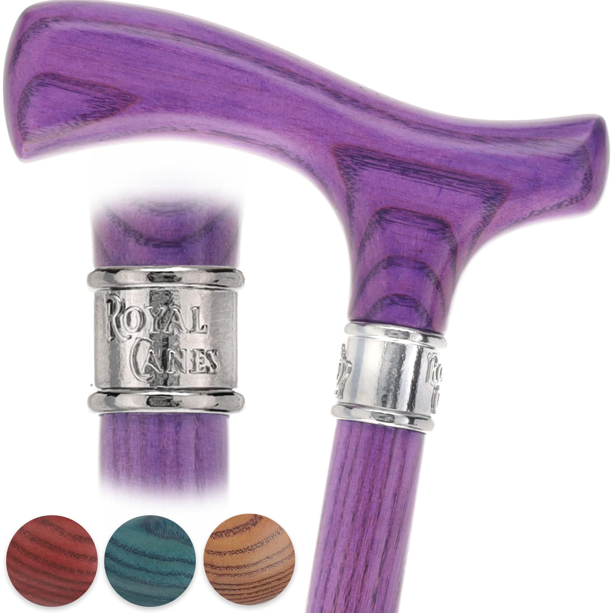 Fritz Comfort Cane – Matching Stained Wood Handle & Shaft Arthritis ...