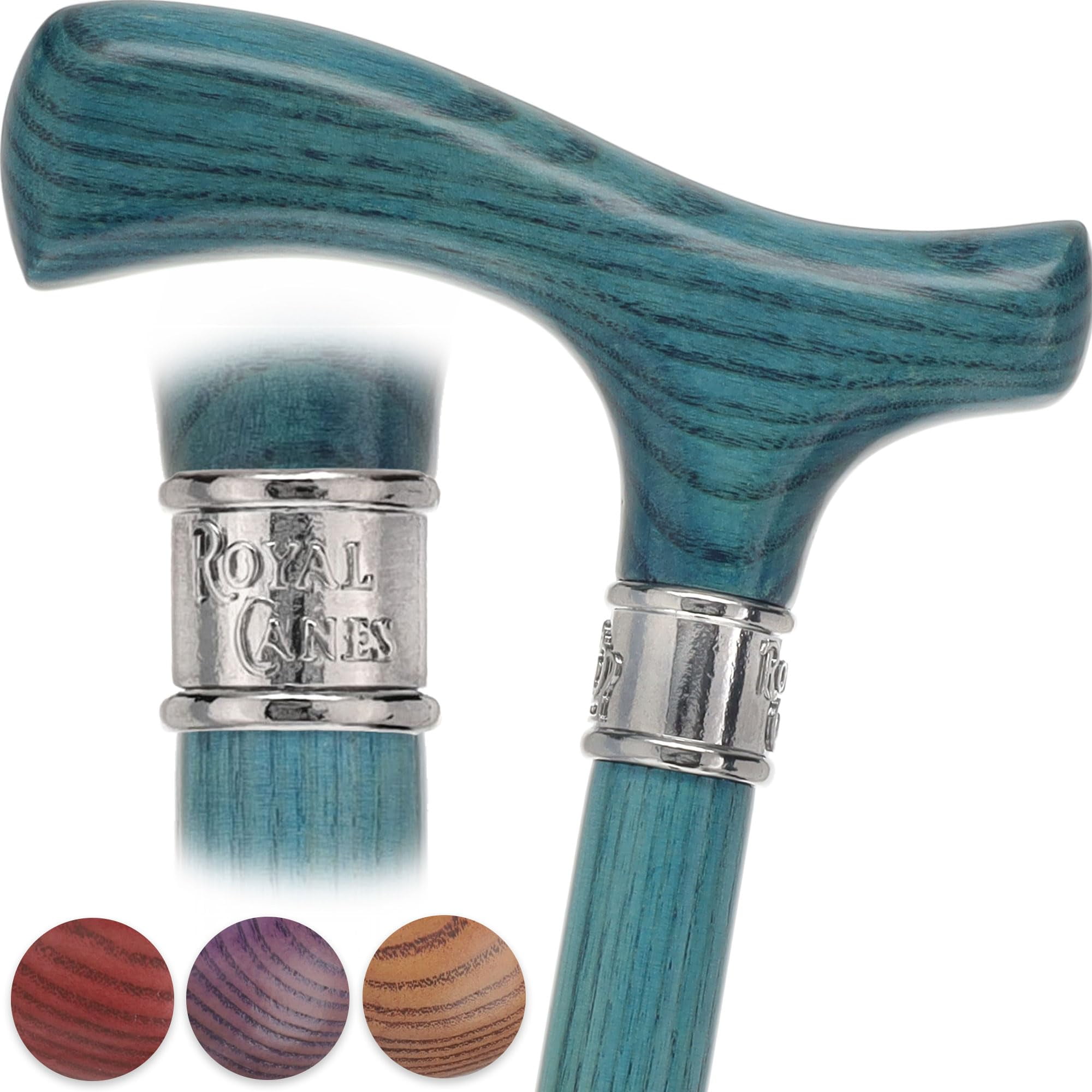 Fritz Comfort Cane – Matching Stained Wood Handle & Shaft Arthritis ...