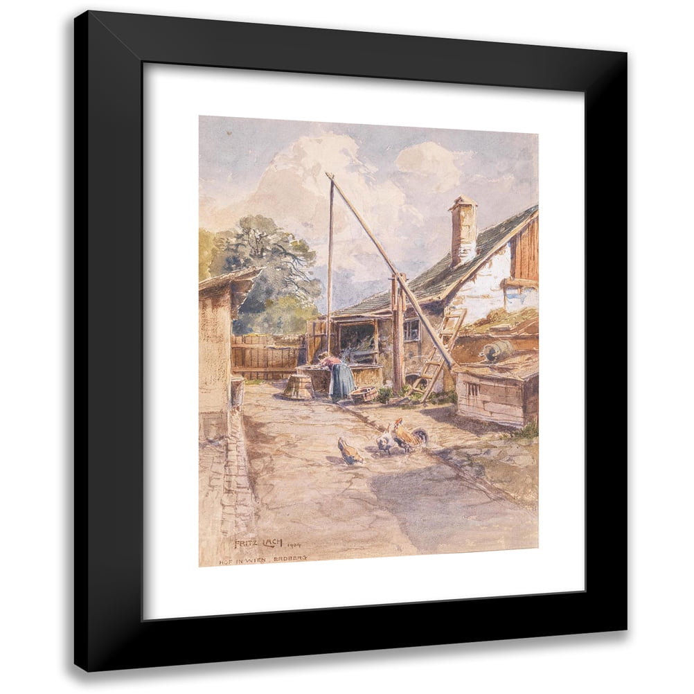 Fritz Lach 11x14 Black Modern Framed Museum Art Print Titled - Hof in ...