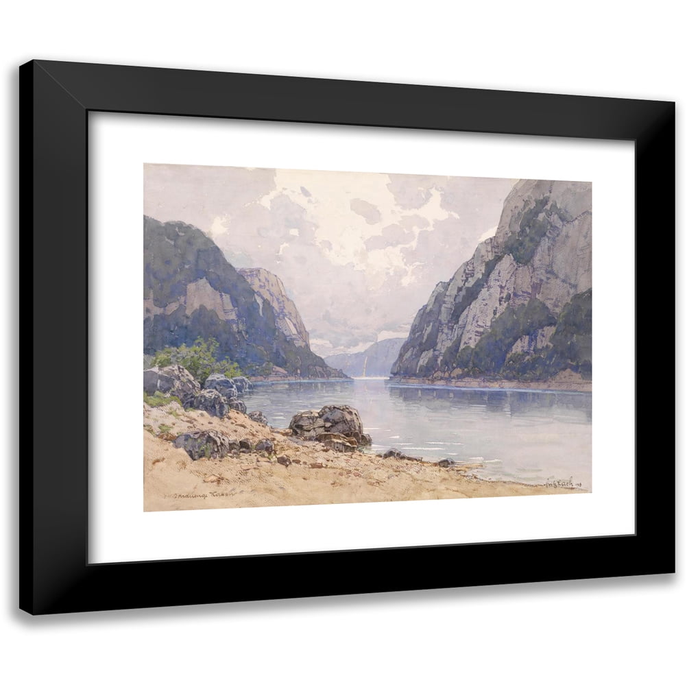 Fritz Lach 14x12 Black Modern Framed Museum Art Print Titled ...