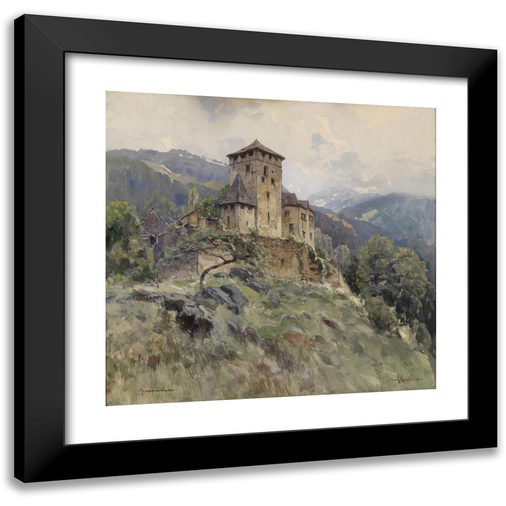 Fritz Lach 16x15 Black Modern Framed Museum Art Print Titled - Burg ...