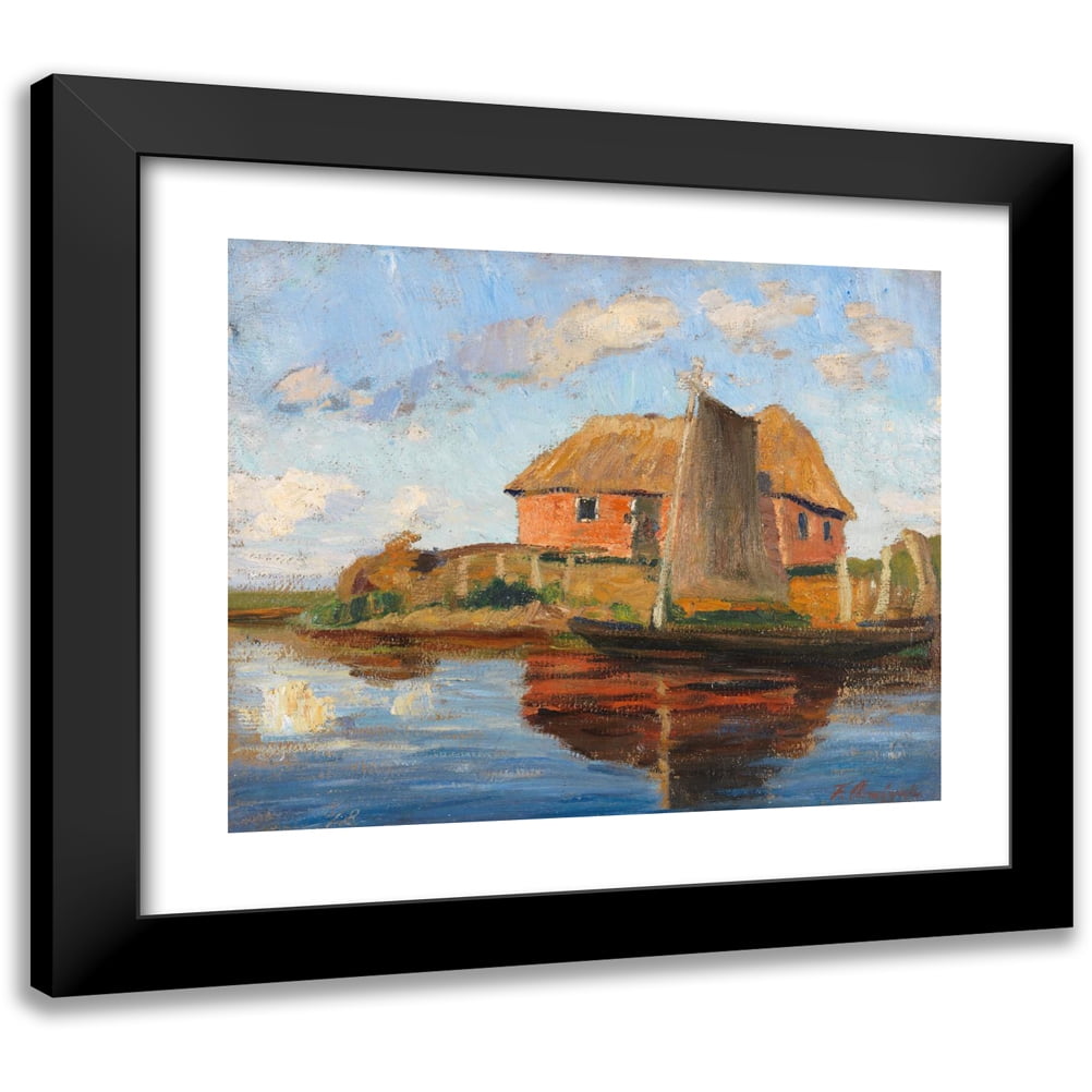 Fritz Overbeck 23x20 Black Modern Framed Museum Art Print Titled ...