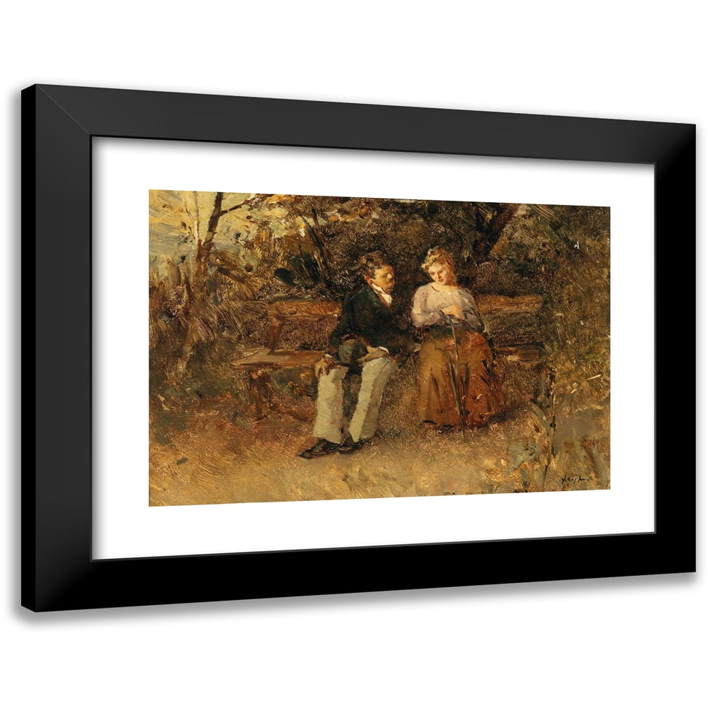 Fritz Rojka 18x14 Black Modern Framed Museum Art Print Titled - Lovers ...
