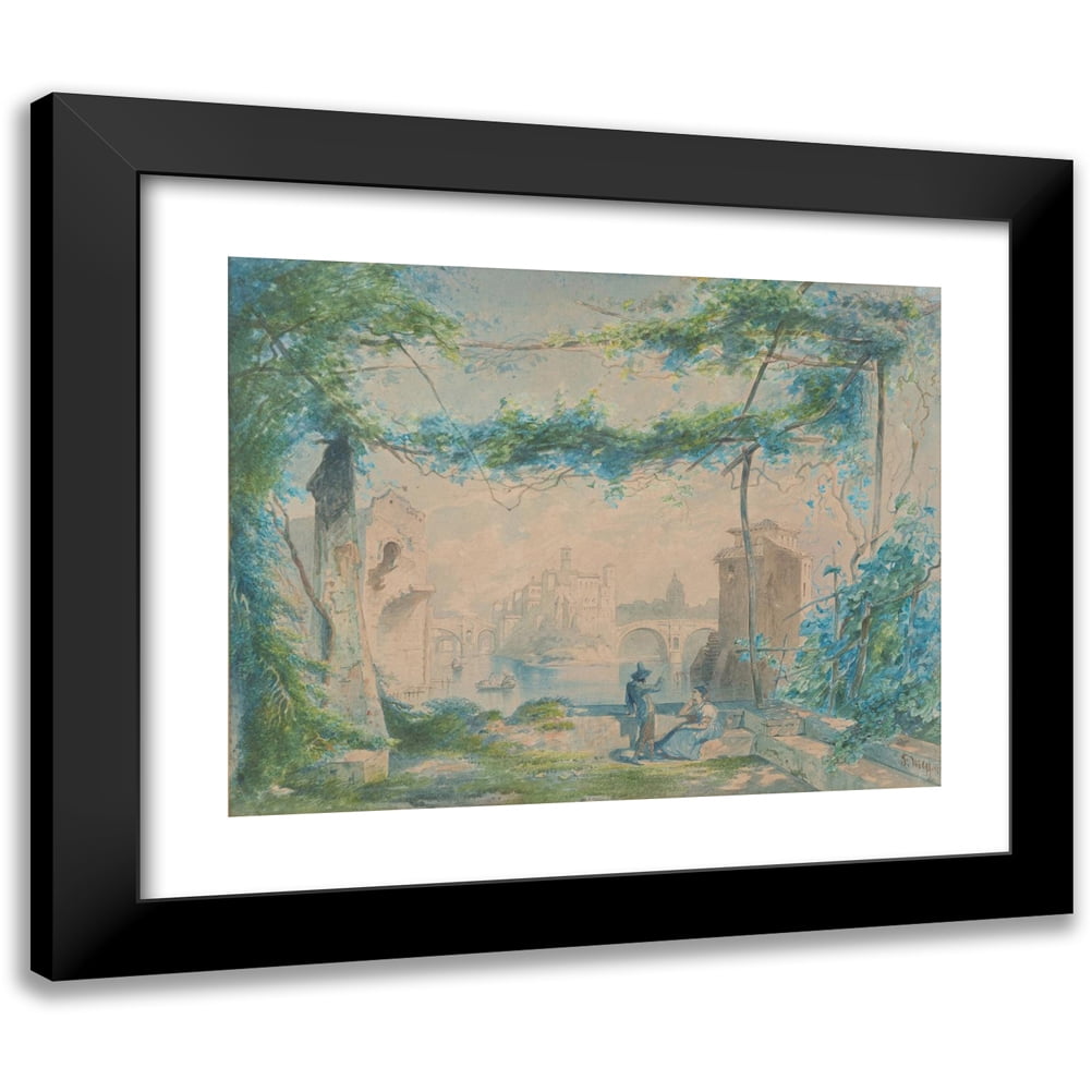 Fritz Wolff 18x15 Black Modern Framed Museum Art Print Titled - Italian ...