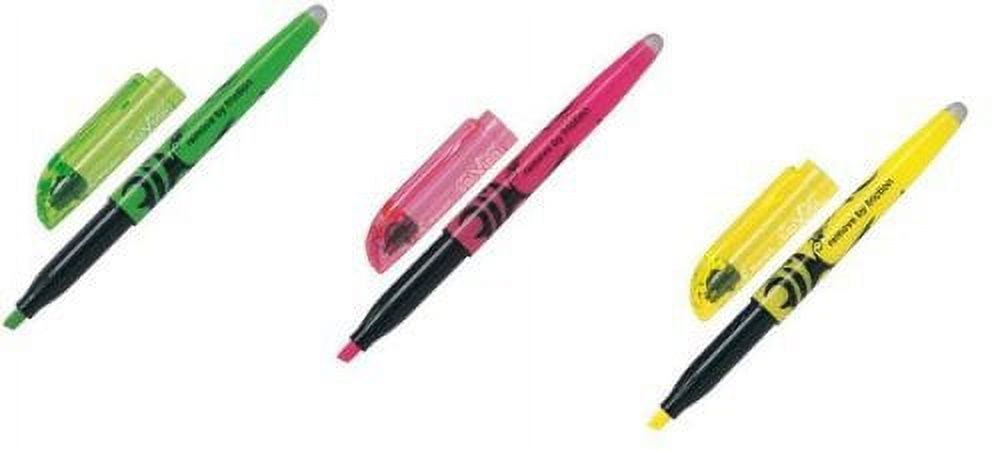 Frixion Set of 3 Light Erasable Hi-lighter (Pink,Green,Yellow ...