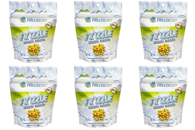 Frizzle Freeze Dried Lemon Bursts (6 Pack) - Walmart.com