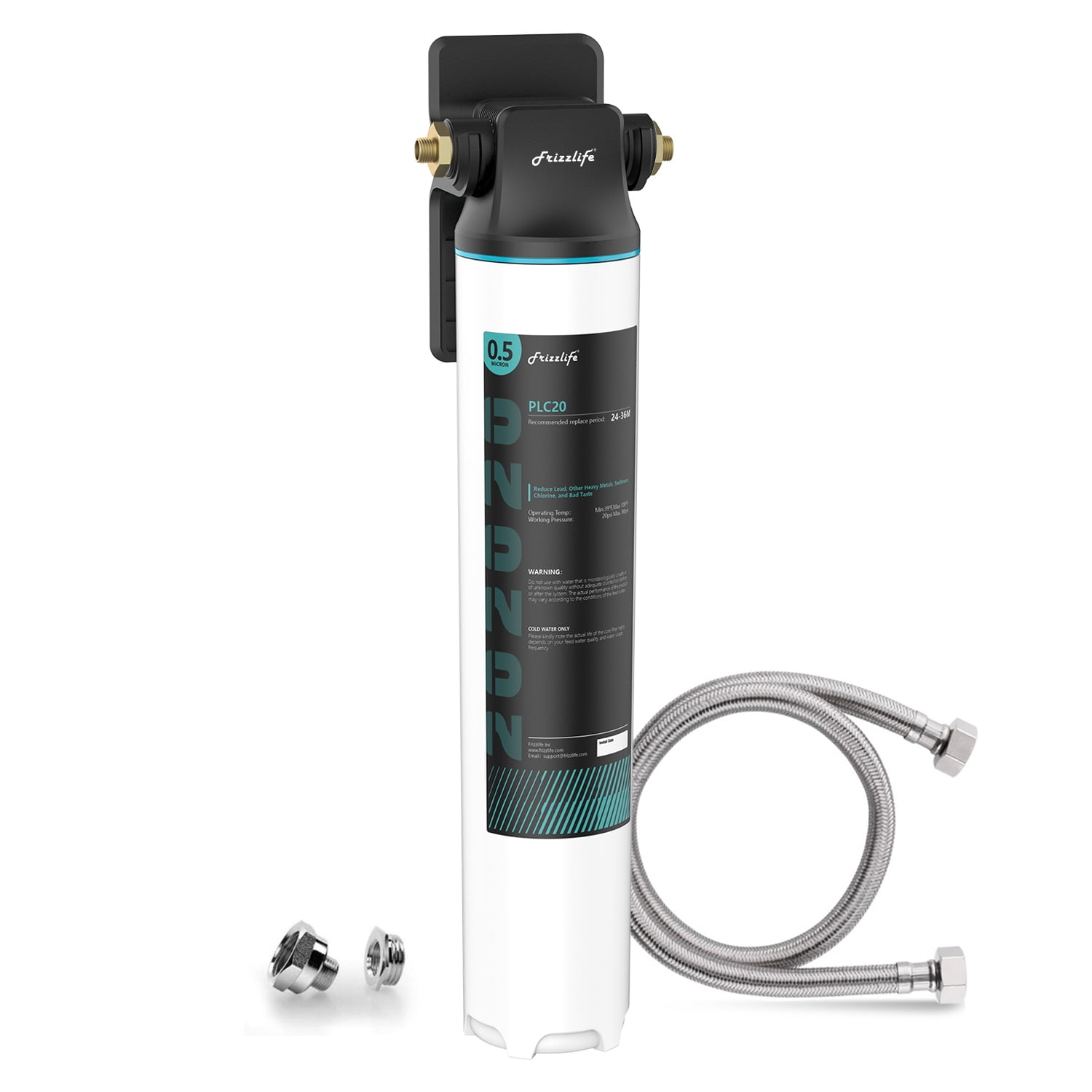 Frizzlife SW20 Under Sink Water Filter System, Direct Connect Under ...
