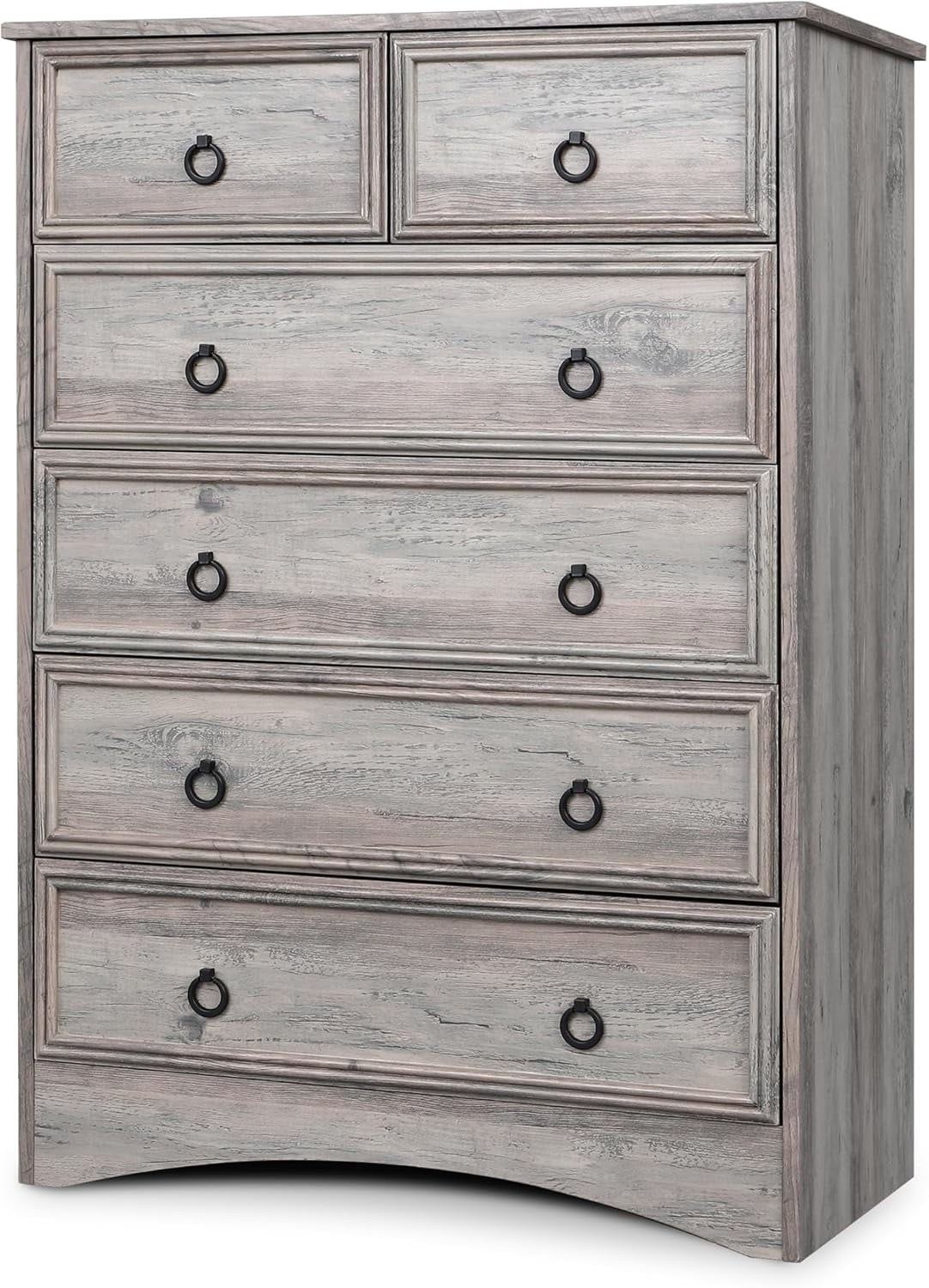 Frmobepts 6 Drawer Dresser, Tall Wood Chest of Drawers Dressers for ...