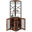 Cosrack Small Home Liquor Cabinet, Industrial Wine Bar with Storage ...