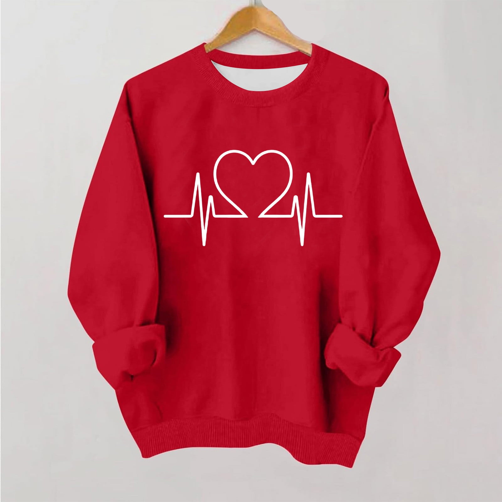 Frnrwgo Girls Sweatshirt for Kid Valentines Day Print Oversized ...
