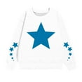 Frnrwgo Girls Sweatshirts for Kids Star Print Round Neck Pullover ...