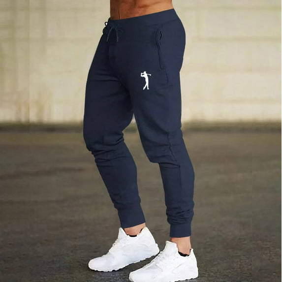 Frnrwgo Sweatpants for Men, Sports Elastic Waist Bottom Trousers ...
