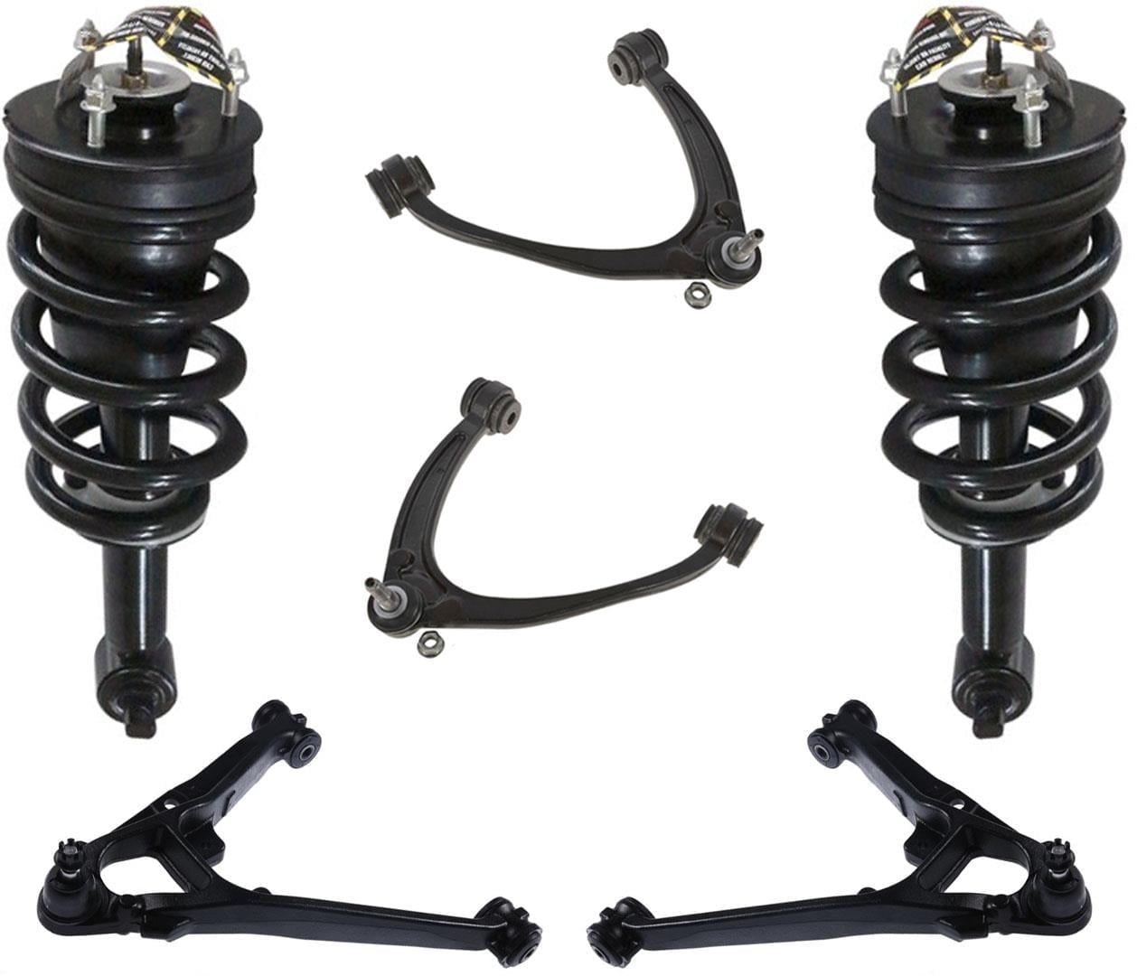 Frnt Struts W Lower Cast Iron Arms 6 Pcs For 14-16 Silverado 1500 4 ...