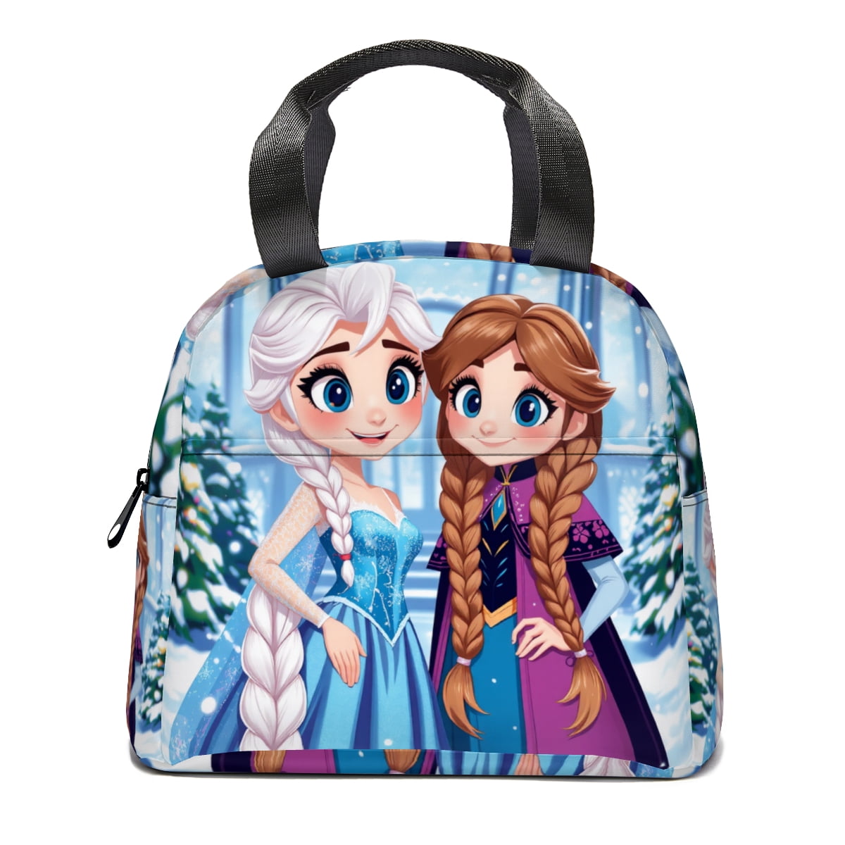 Fro×zen Insulated Lunch Box Unisex Reusable Lunch Box Portable Thermal ...