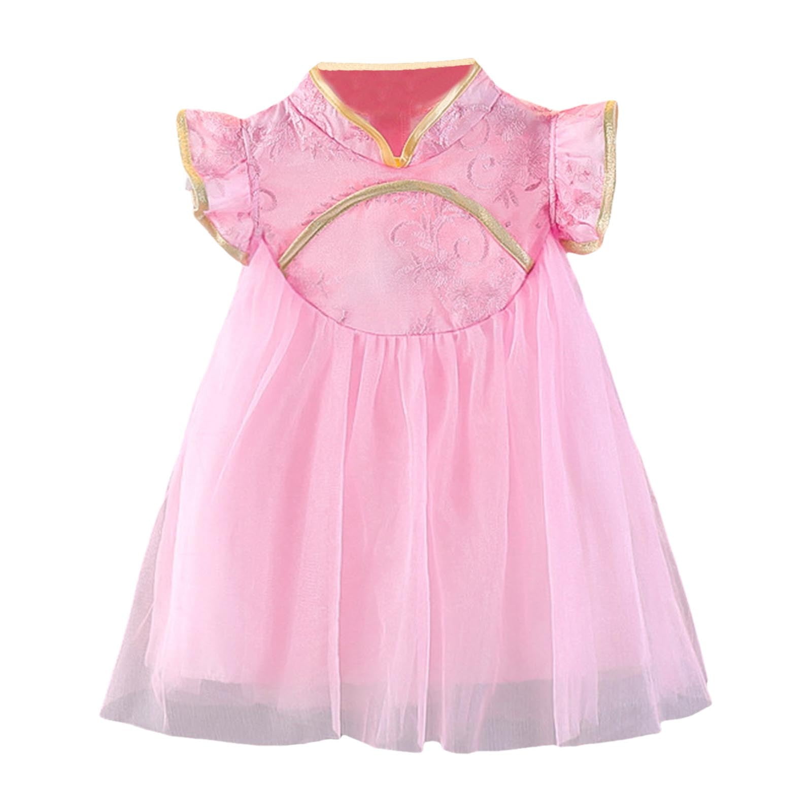 Frocks Girls 3_4years 1st Birthday Outfit Girl FANCYKIDS Girls Chinese ...