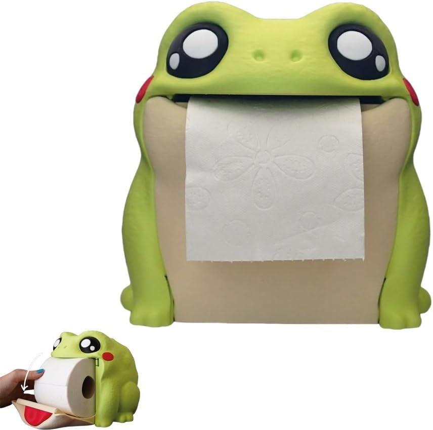 Frodrick The Frog Toilet Paper Dispenser,Funny Frog Toilet Paper Holder ...