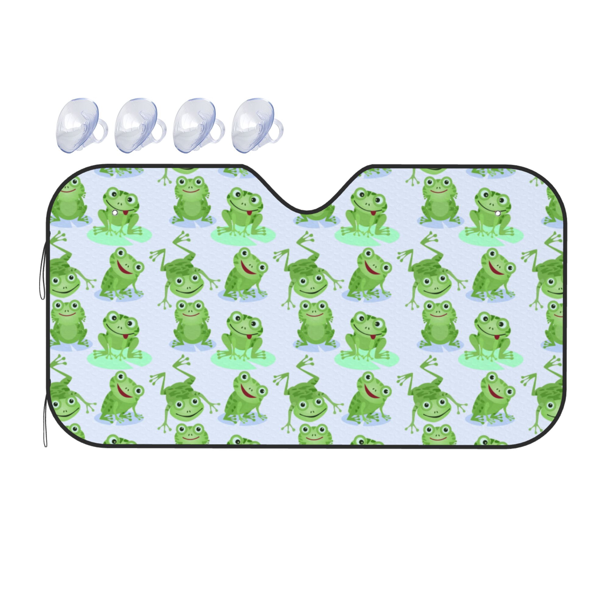 Frog 1-Piece Car Front Window Sunshade-Foldable for Most Sedans SUV ...