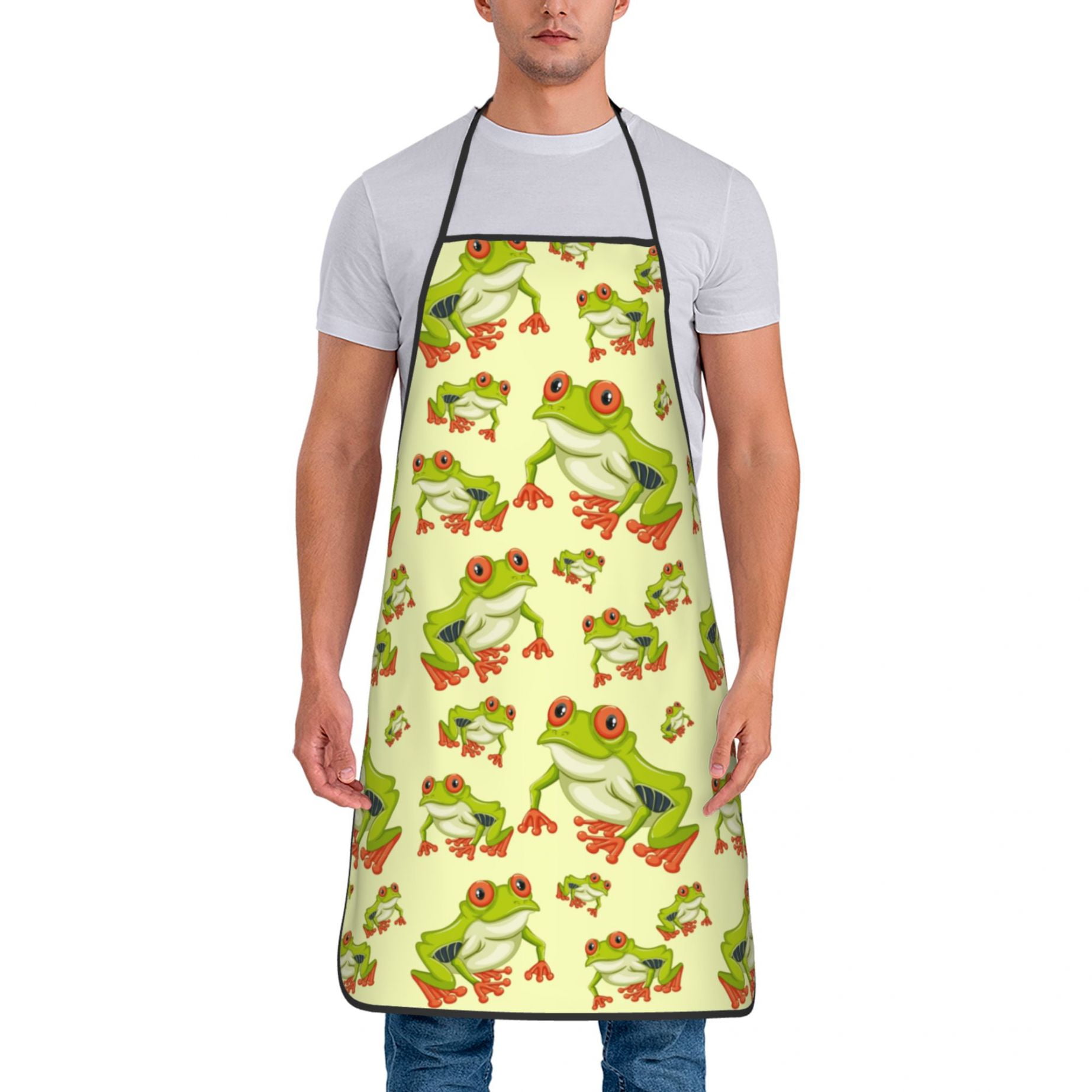 Frog (15) Aprons for Women Men Waterproof Apron Kitchen Chef Cooking ...