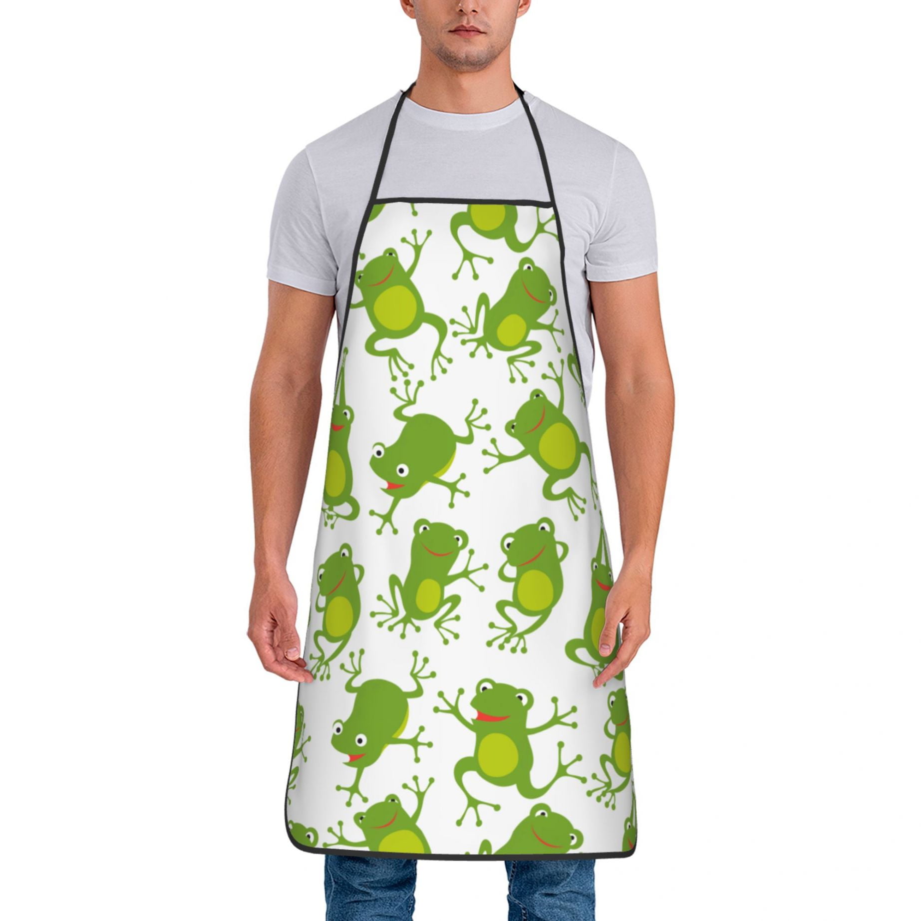 Frog (18) Aprons for Women Men Waterproof Apron Kitchen Chef Cooking ...