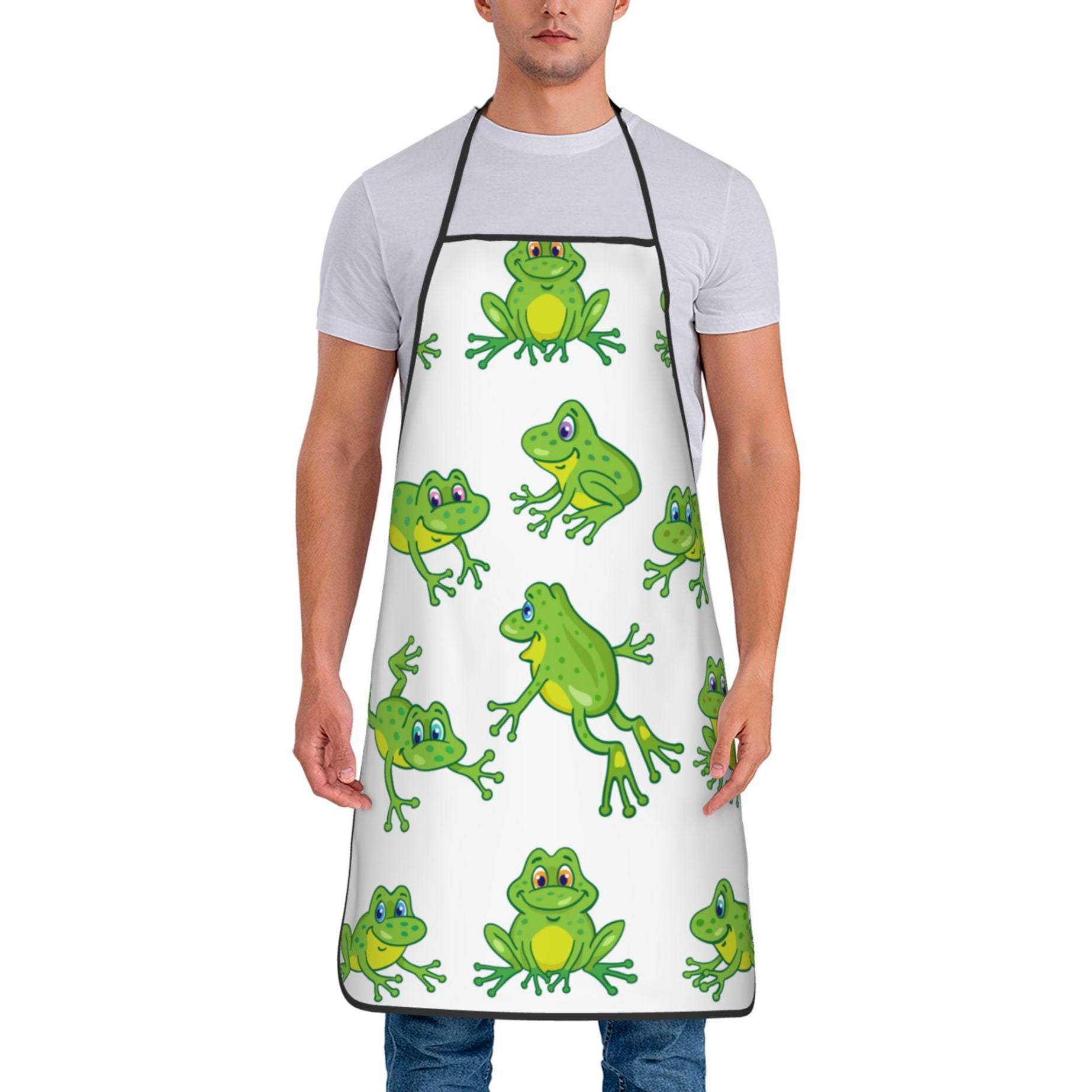 Frog (20) Aprons for Women Men Waterproof Apron Kitchen Chef Cooking ...