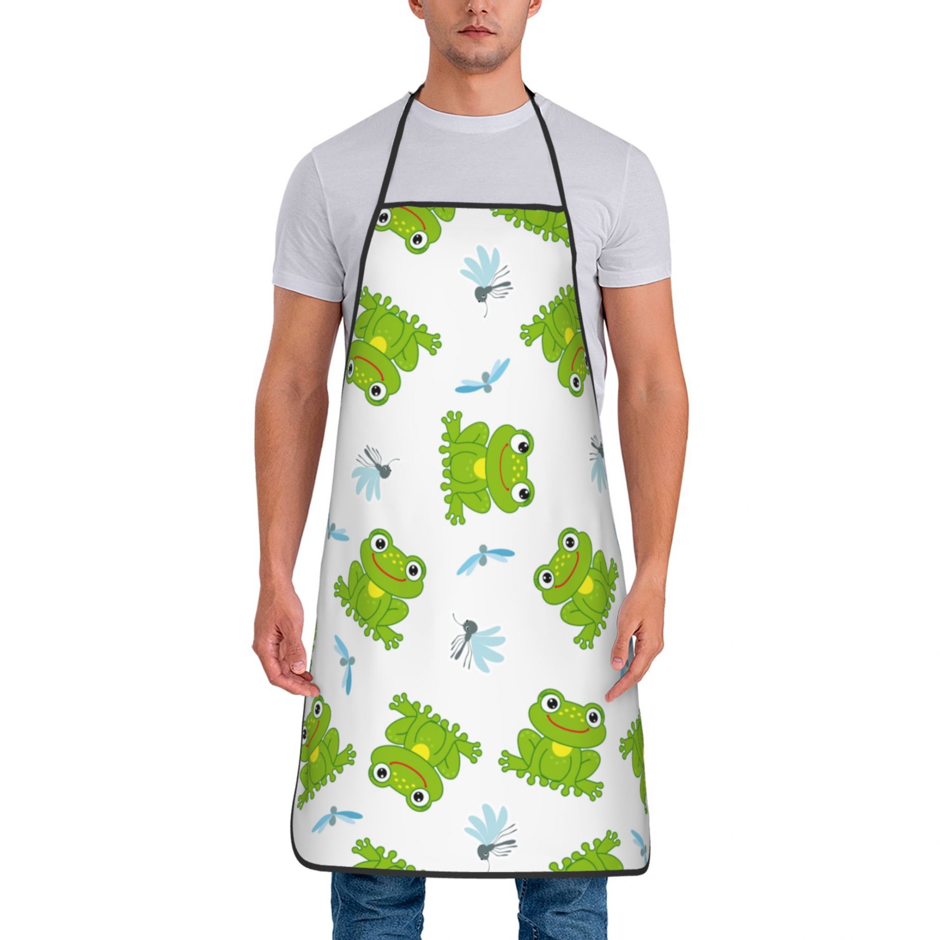 Frog (24) Aprons for Women Men Waterproof Apron Kitchen Chef Cooking ...