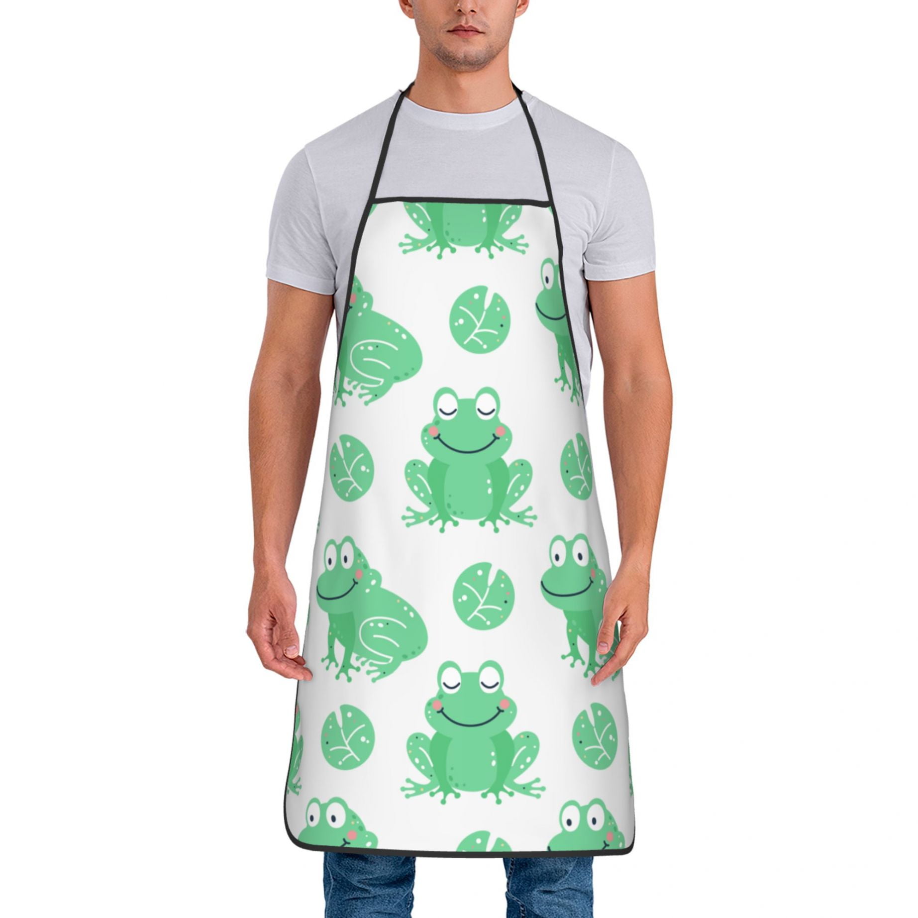 Frog (34) Aprons for Women Men Waterproof Apron Kitchen Chef Cooking ...