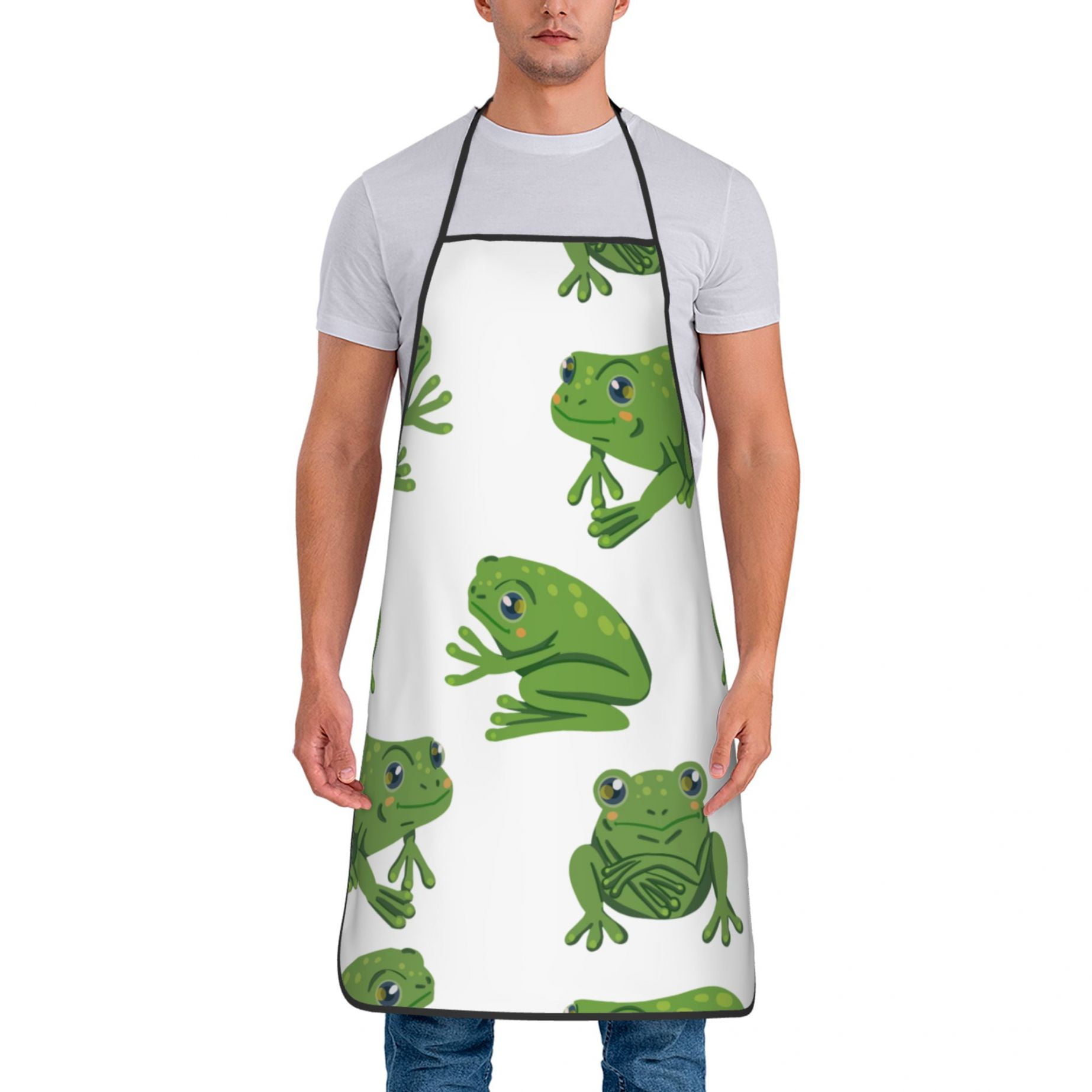 Frog (35) Aprons for Women Men Waterproof Apron Kitchen Chef Cooking ...