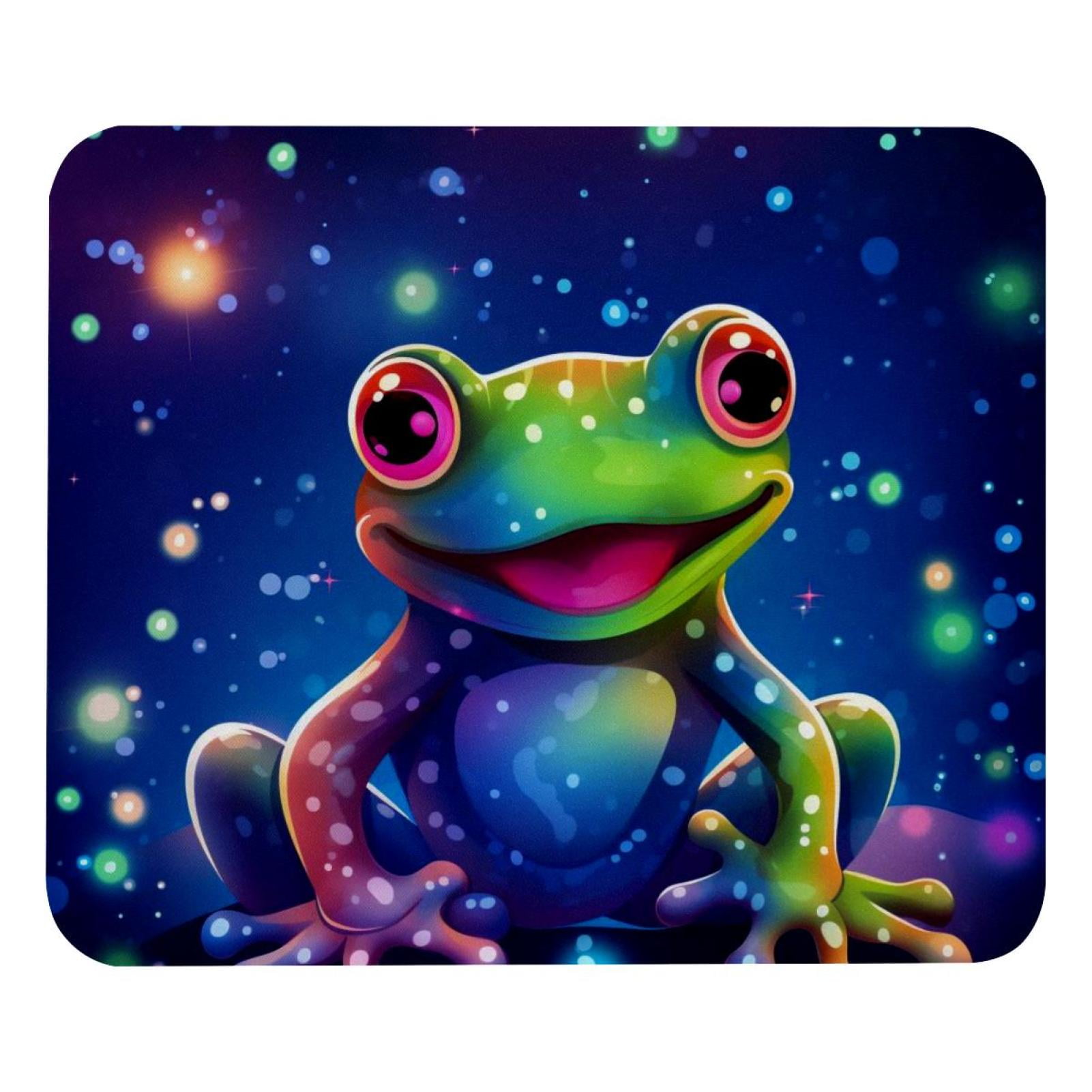 Frog 8.3x9.8 Inch Square Non-Slip Rubber Bottom Mouse Pad, Desk Pad ...