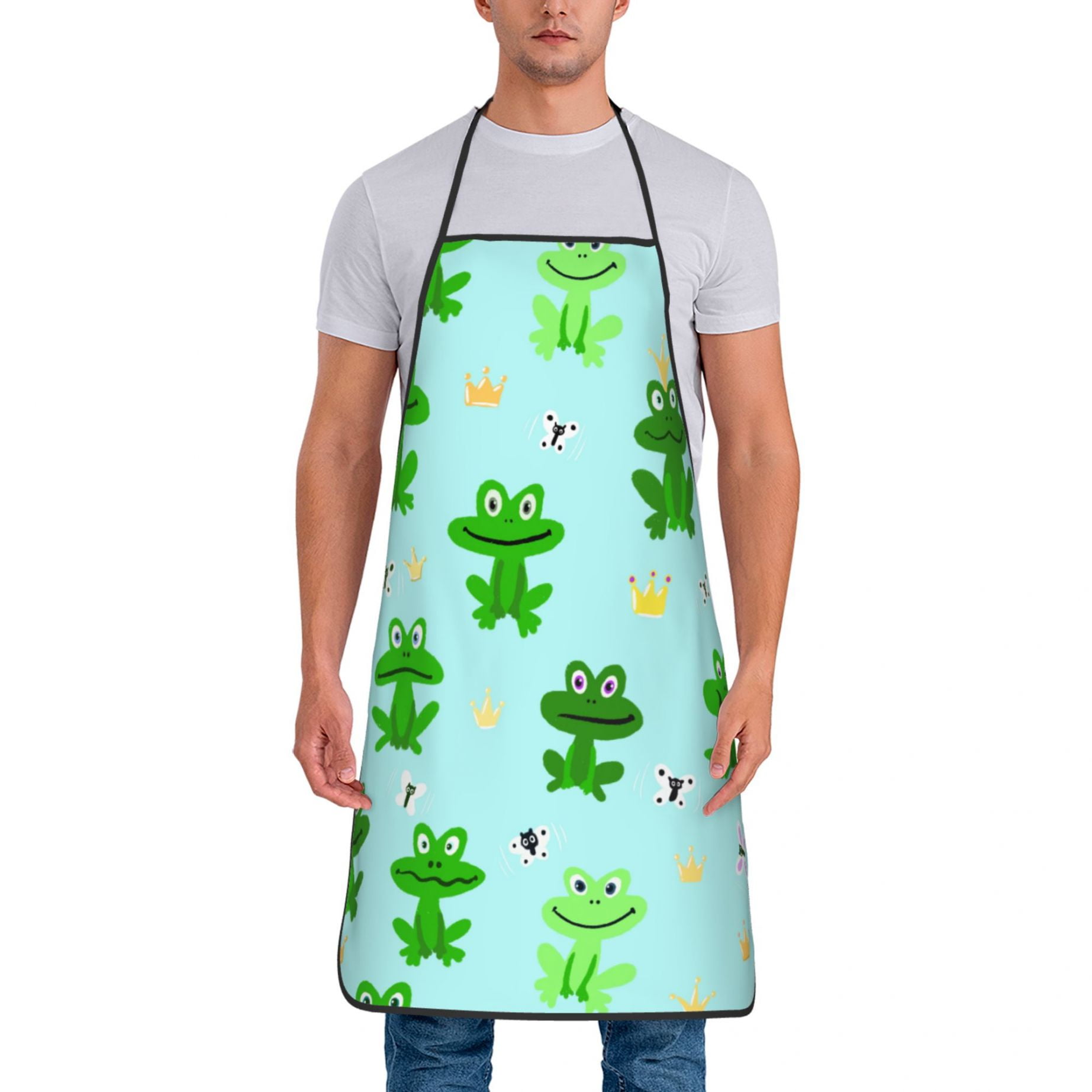 Frog (9) Aprons for Women Men Waterproof Apron Kitchen Chef Cooking BBQ ...