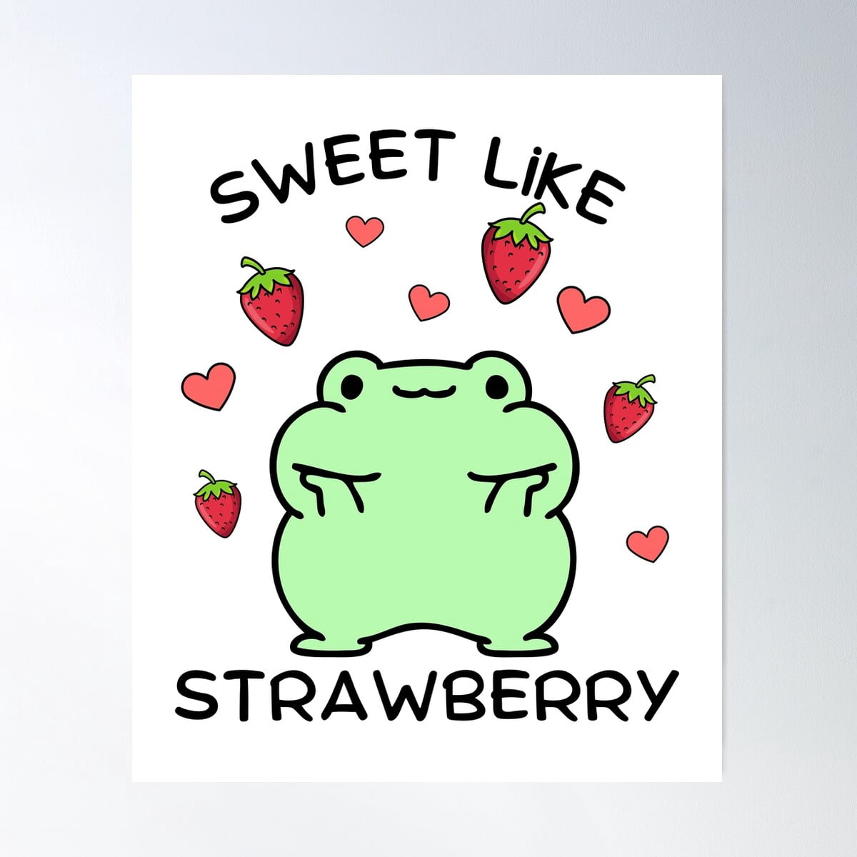 Frog Aesthetic Funny Frog Pun Cottagecore Cottage Core Strawberry Frog ...