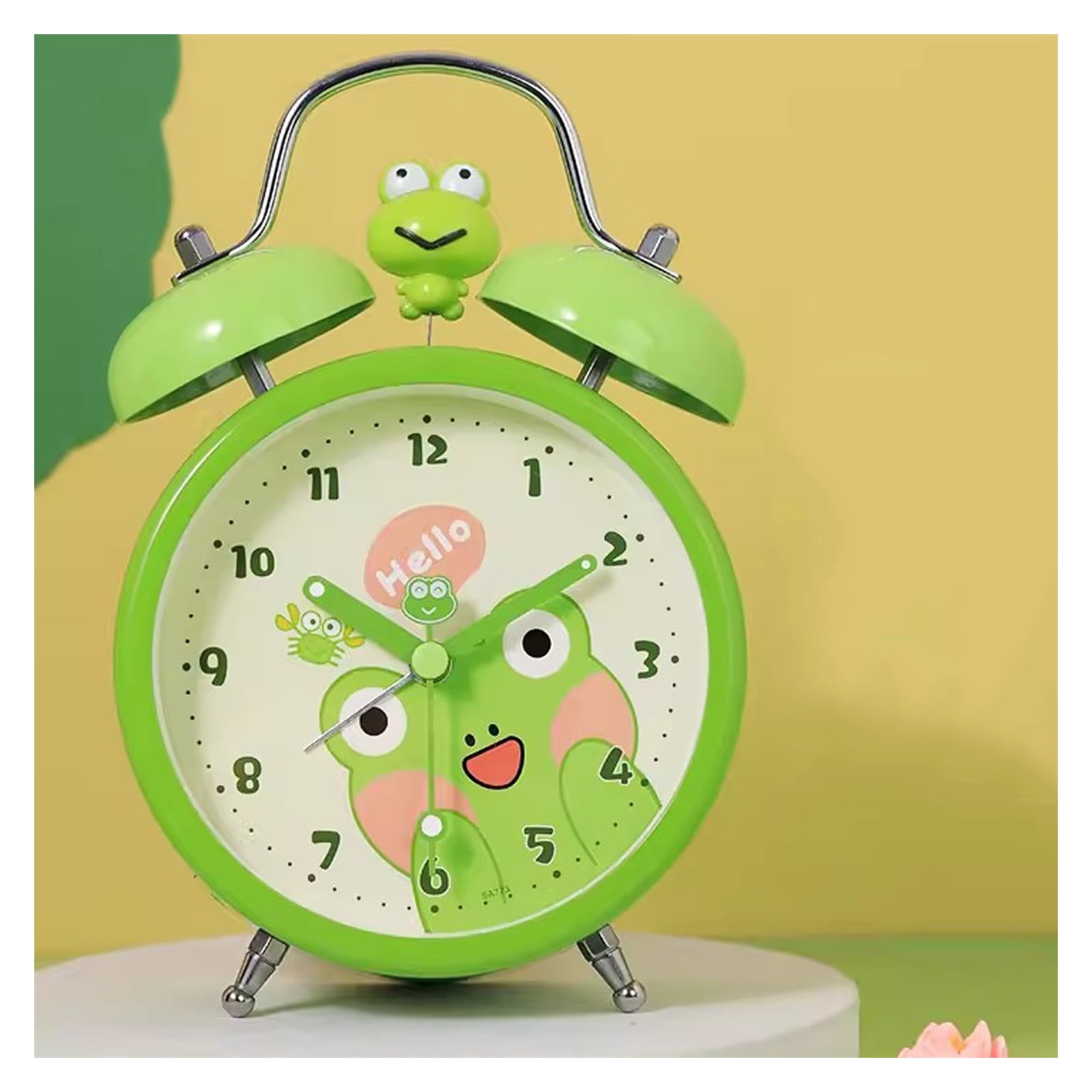 Frog Alarm Clock for Kids, Green Twin Bell Alarm Clock for Bedroom ...