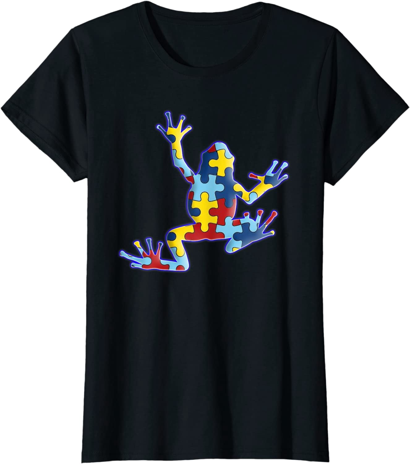 Frog Autism Puzzle Autism Awareness Men Women Kids Cute T-Shirt ...