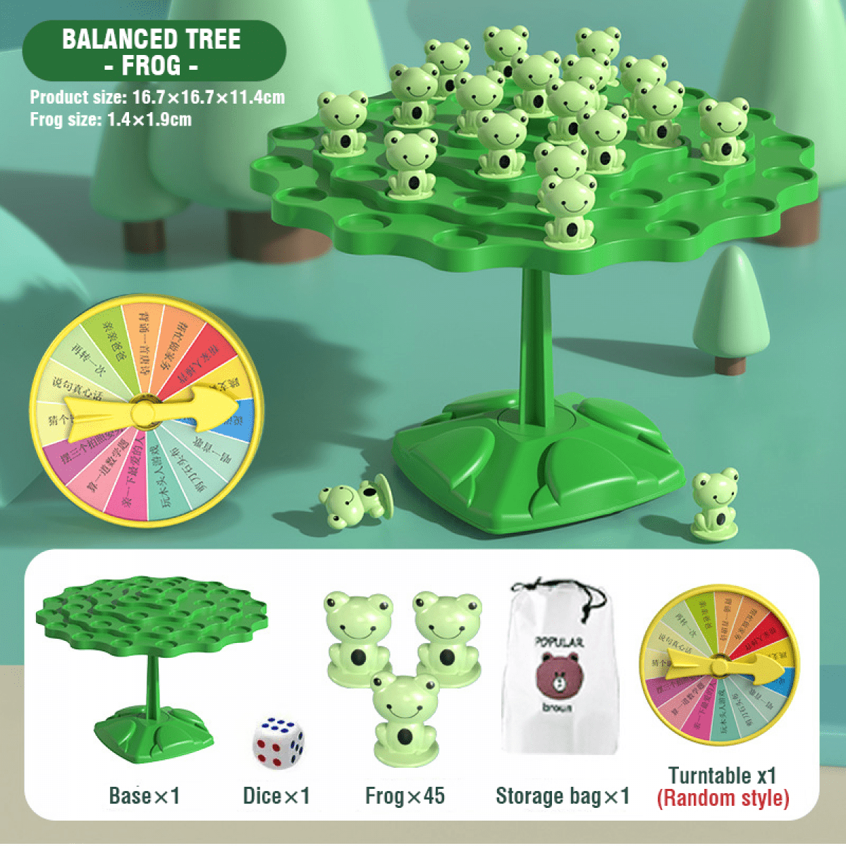 Frog Balance Game for Kids & Adults Board Game, Interactive Family ...