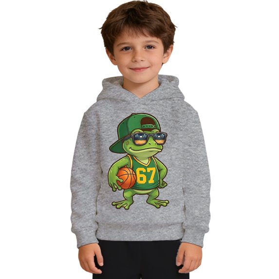 Frog Basketball 67 Gen Alpha Slang Sports Men Boys Kids T-Shirt Hooded ...