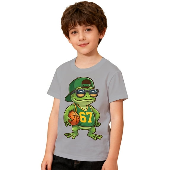Frog Basketball 67 Gen Alpha Slang Sports Men Boys Kids T-Shirt ...