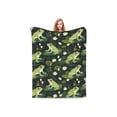 Frog Blanket Gifts For Frog Lover Lotus Leaf Frog Flannel Throw ...