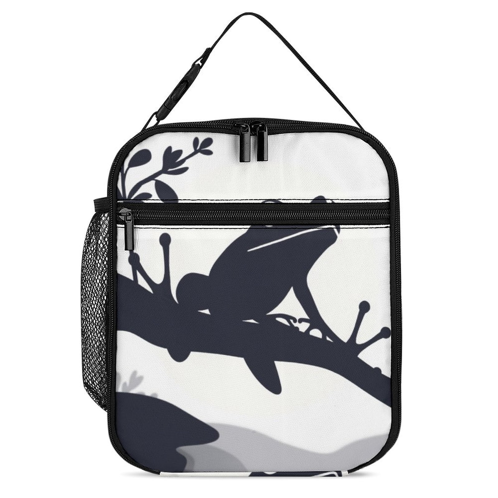 Frog Branch Silhouette Lunch Bag Insulated Meal Bag Reusable Lunch Box ...