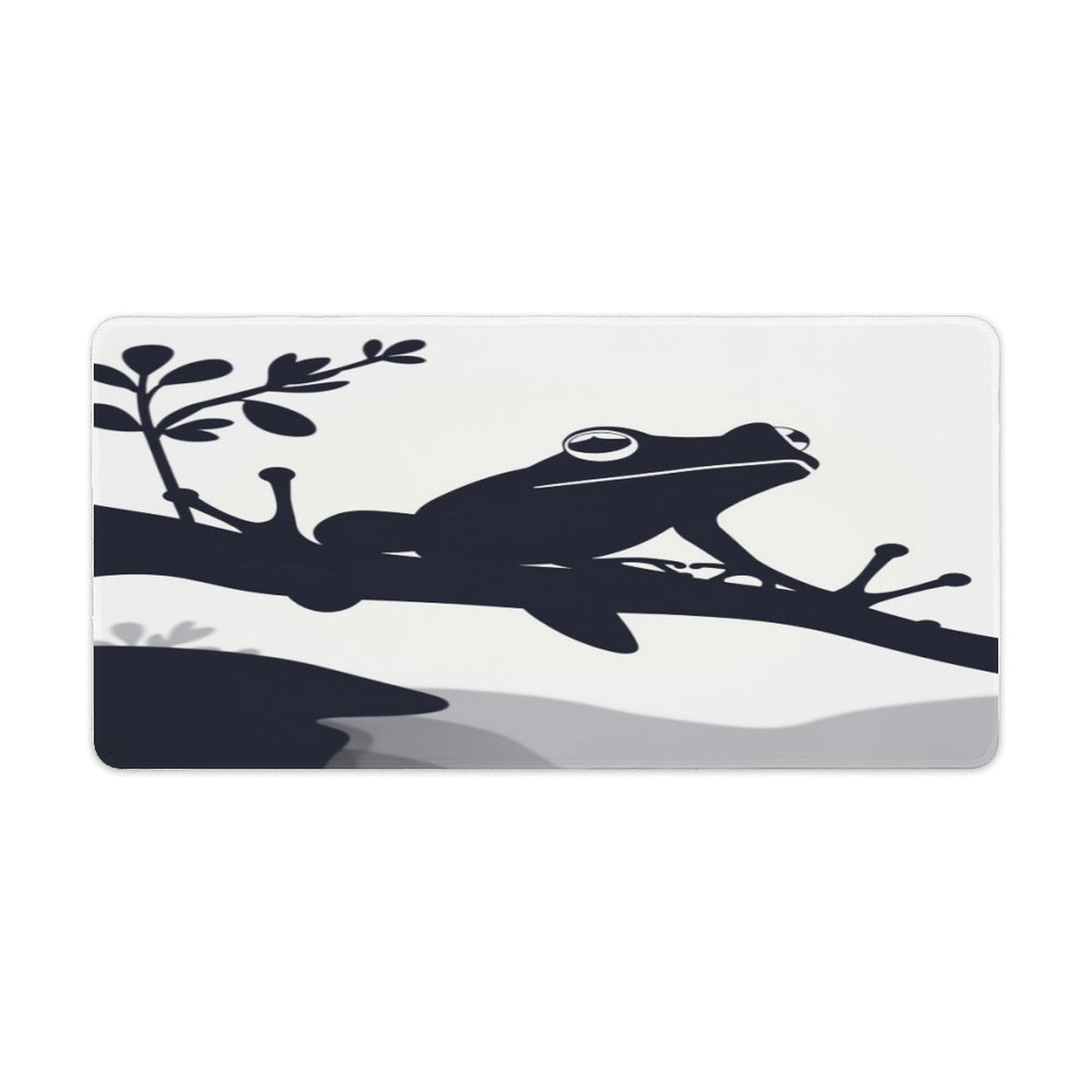 Frog Branch Silhouette Mouse Pad Gamer Computer Accessories Keyboard ...