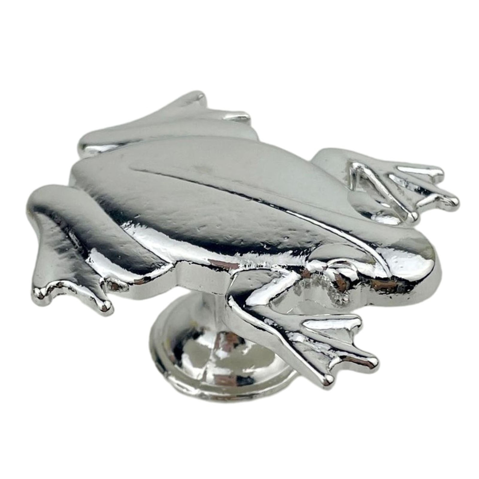 Frog Cabinet Knobs Drawer Decorative Metal Alloy frog Knob Pulls Silver ...