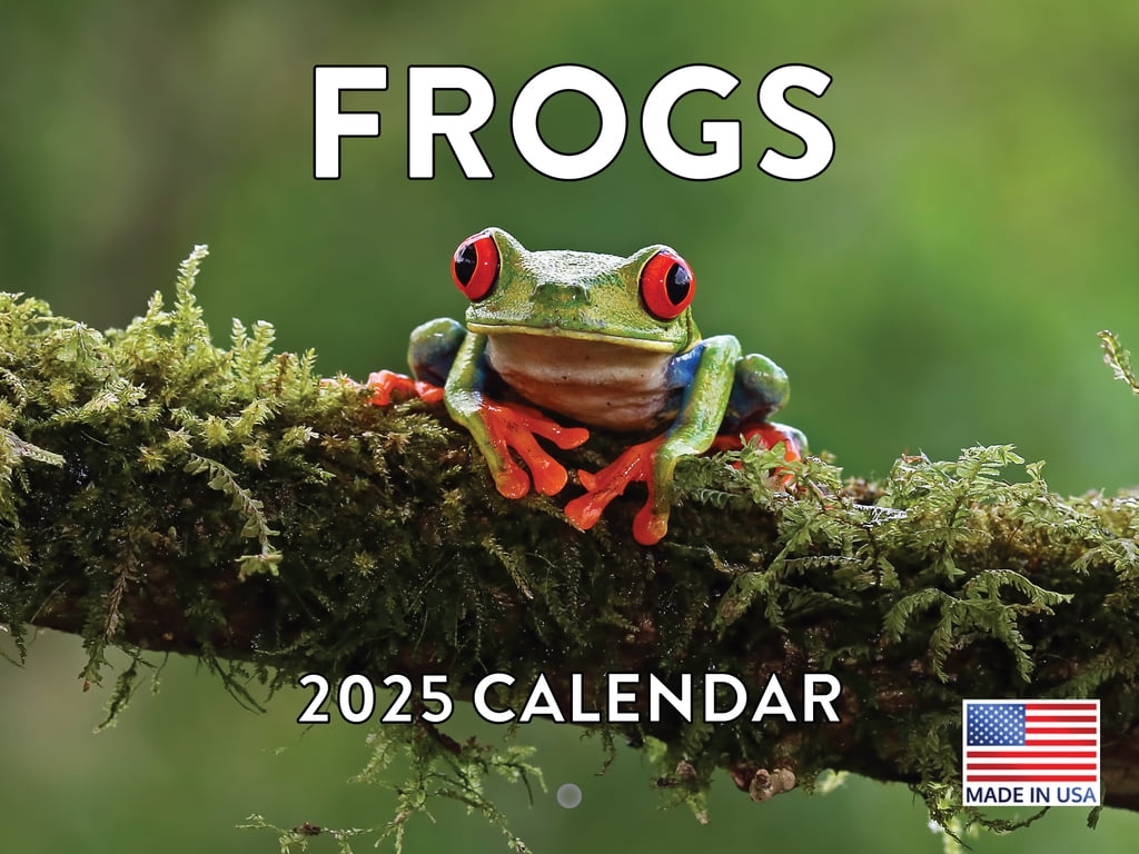 Frog Calendar 2025 Monthly Wall Calender 12 Month | American Made In ...