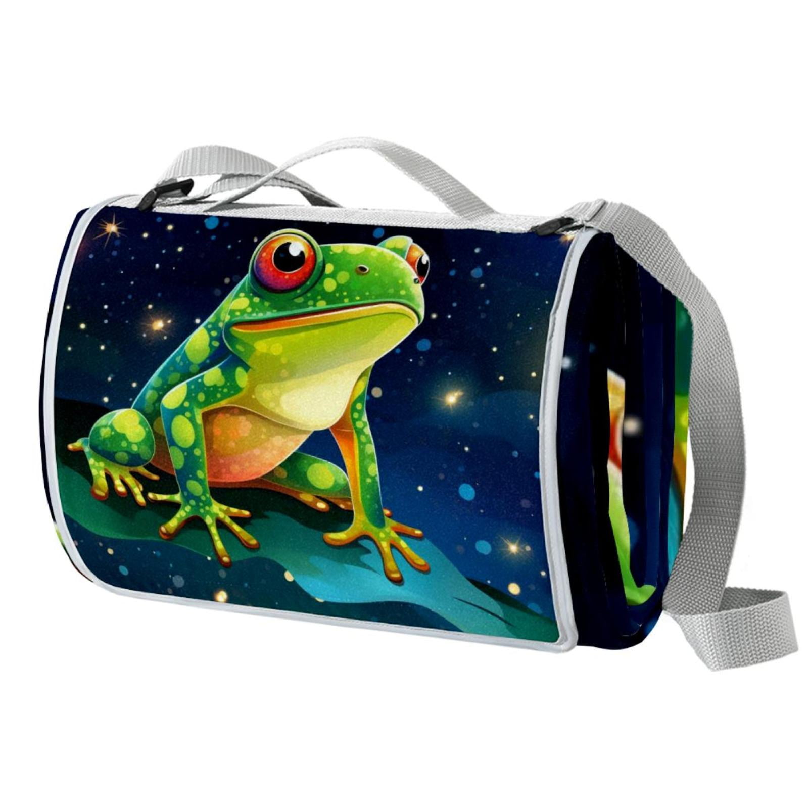 Frog Canvas Picnic Blanket Waterproof Outdoor Extra Large for Family ...