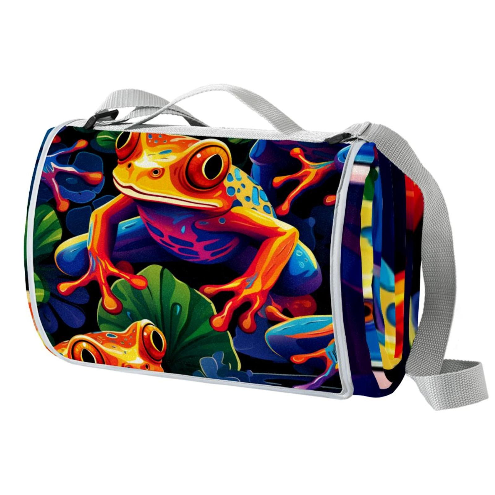 Frog Canvas Picnic Mat - Waterproof Outdoor Blanket for Camping, Beach ...
