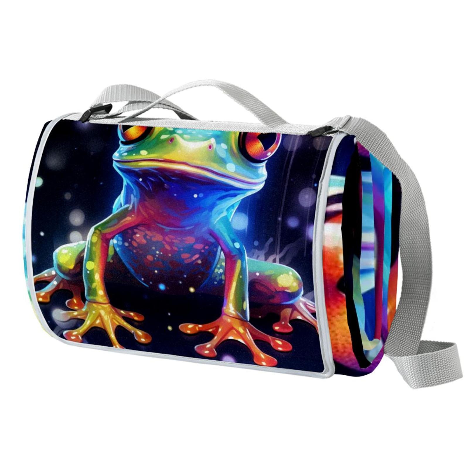 Frog Canvas Picnic Mat - Waterproof Outdoor Blanket for Camping, Beach ...