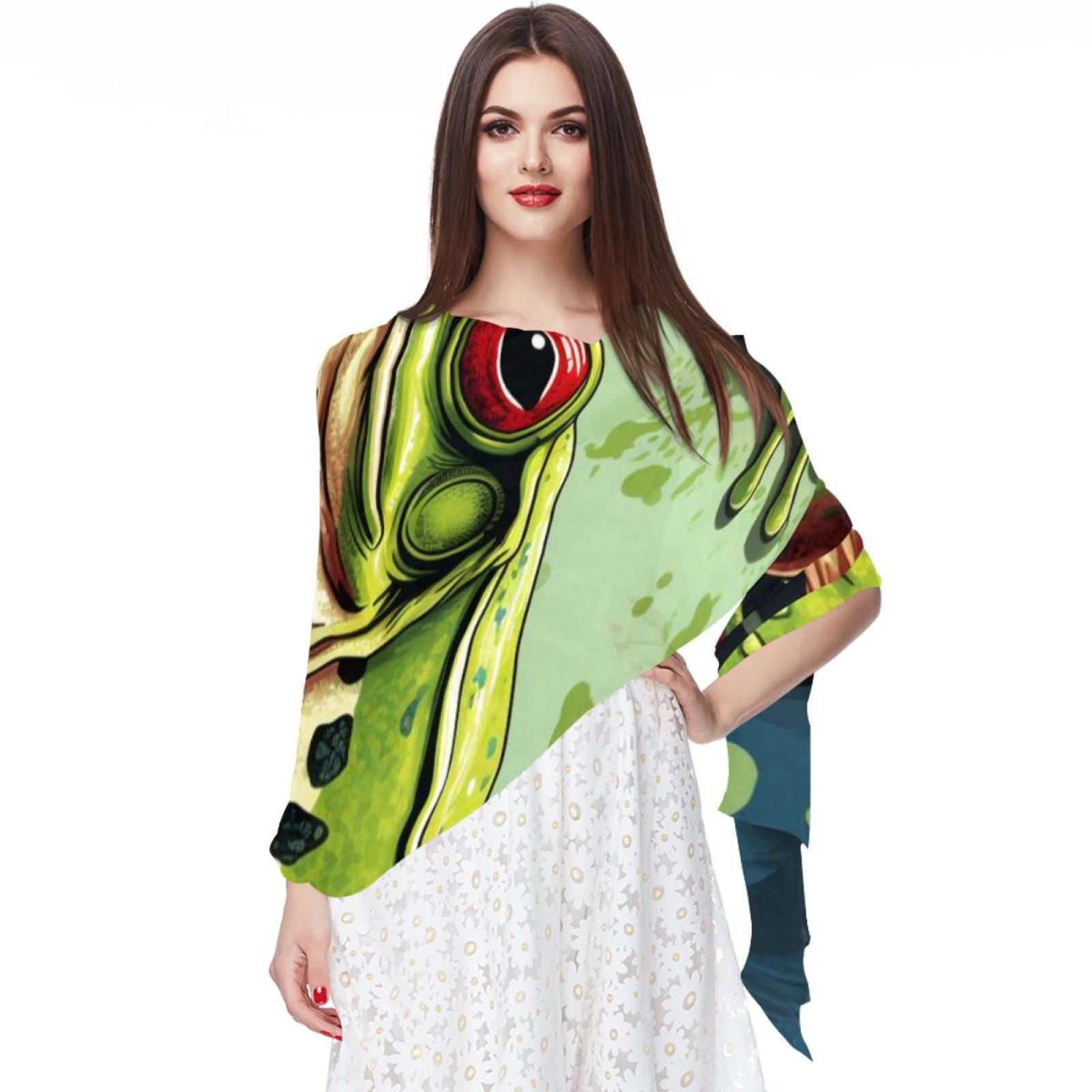 Frog Chic Translucent Chiffon Hair Scarf Light Breathable 180*73 (70.86 ...