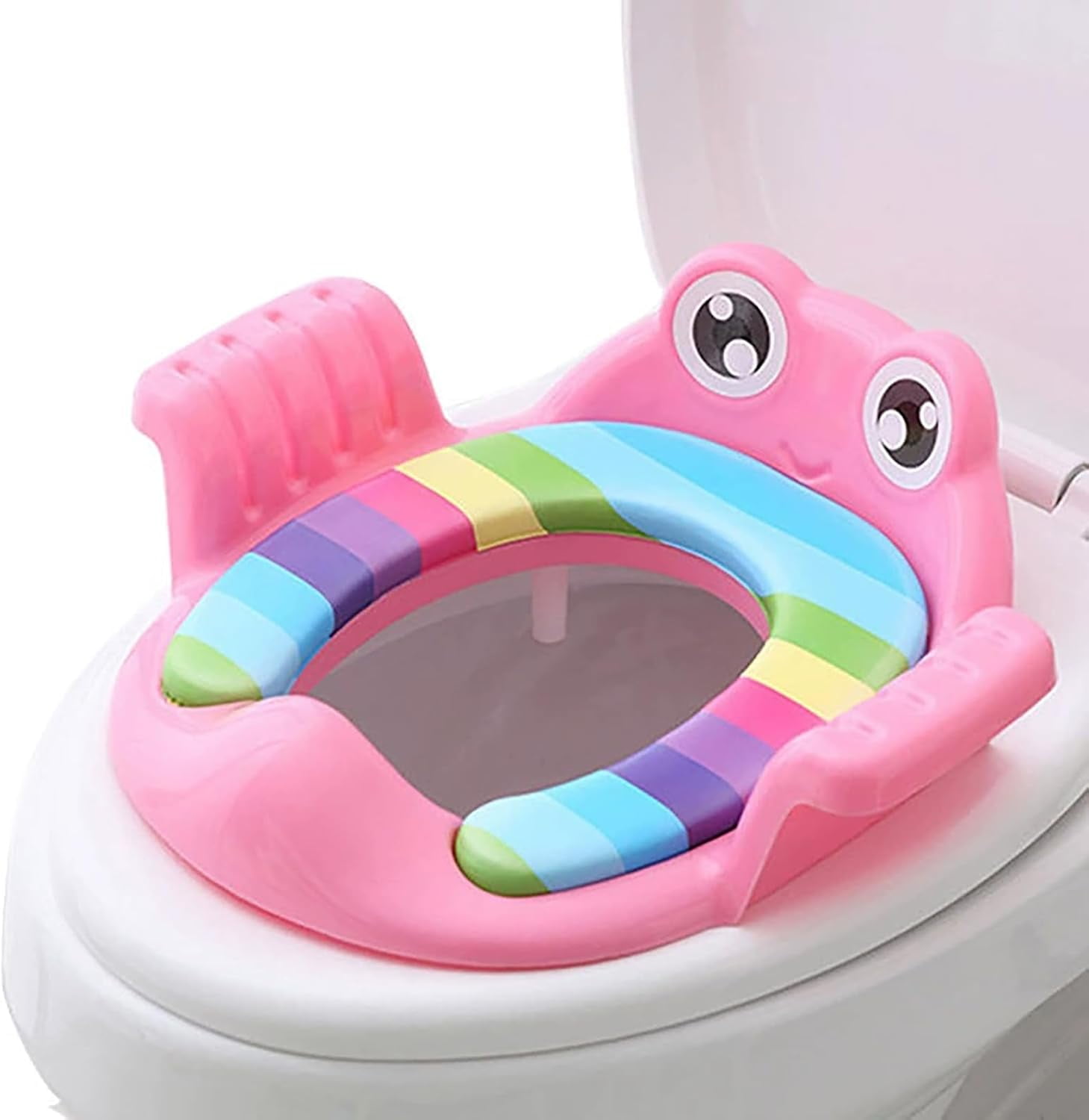 Frog Child Toilet Seat Cover, Cartoon Cute Adjustable Training Chair ...