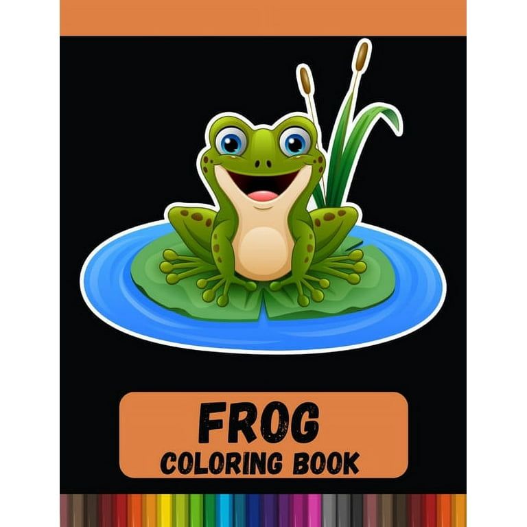 coloring book frog