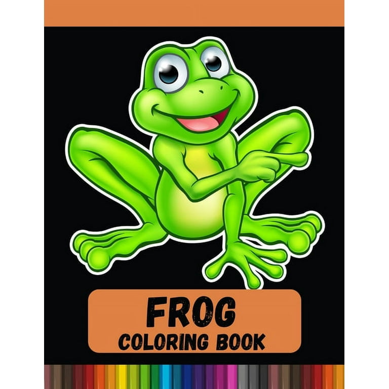 frog easy coloring pages