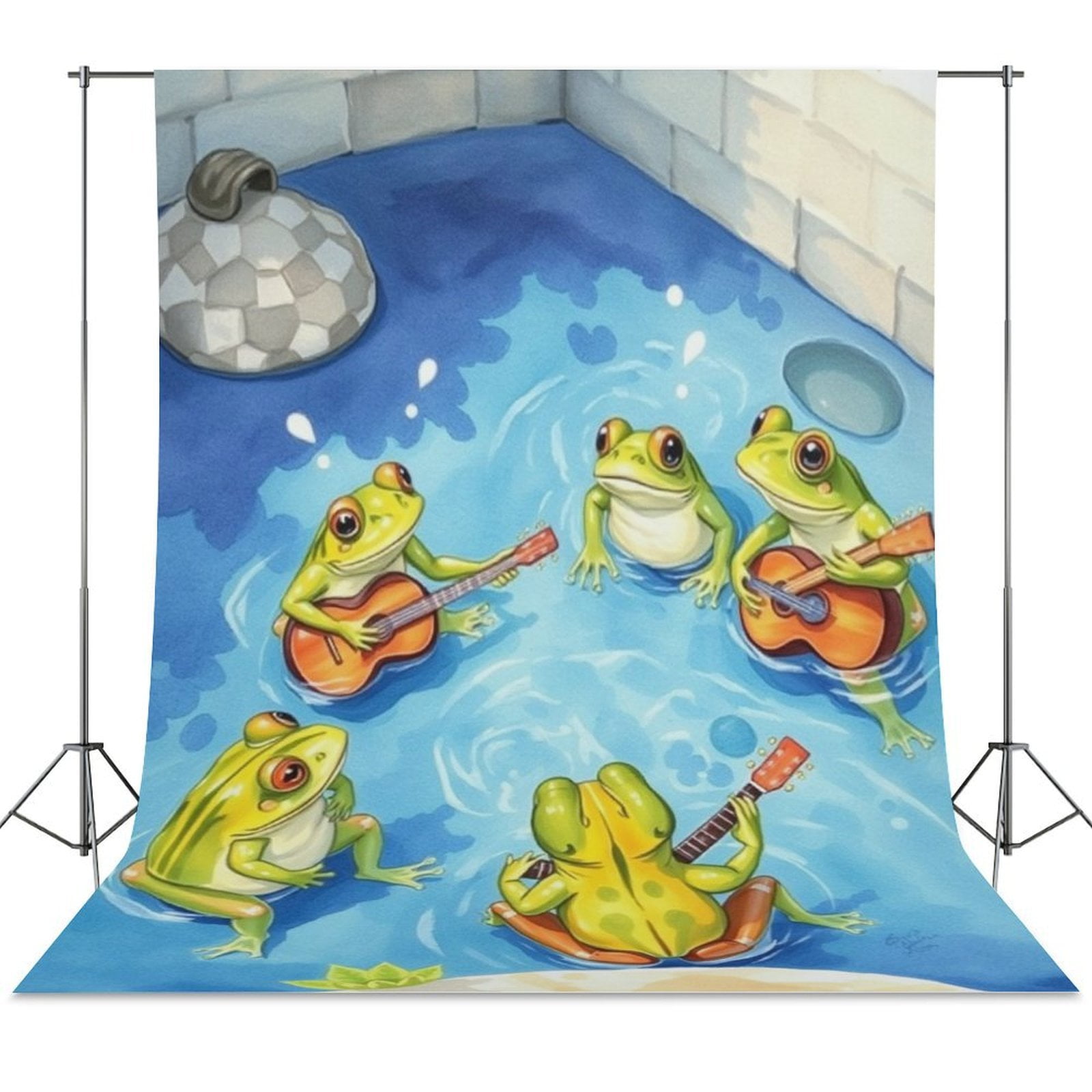 Frog Concert Backdrop Baby Shower Newborn Portrait Girl Boy Birthday ...
